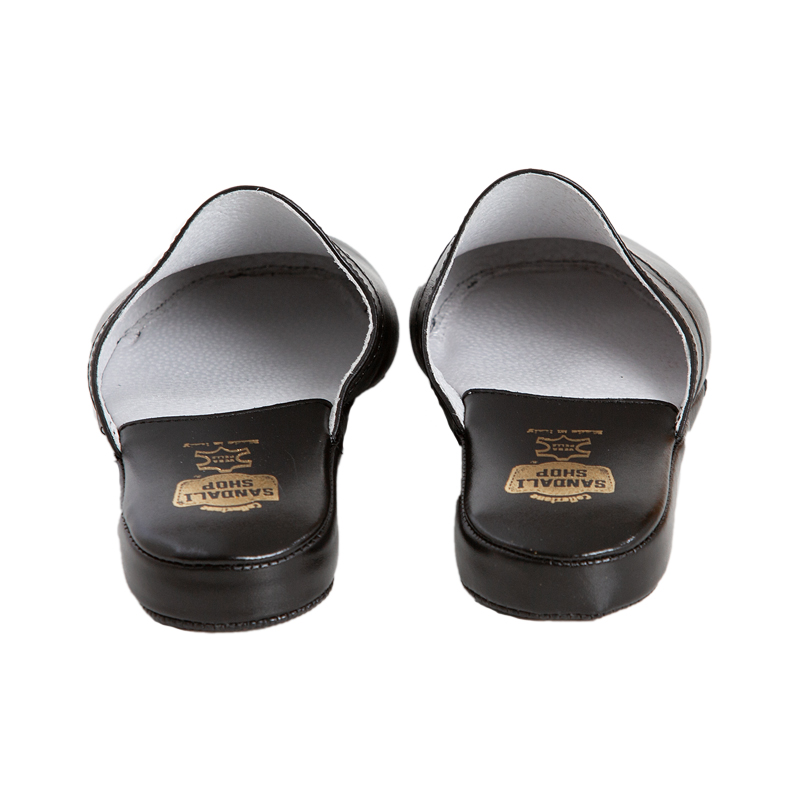 Pantofola Milan in pelle nera da uomo - Sandalishop.it Pantofola Milan in pelle nera da uomo - Sandalishop.it